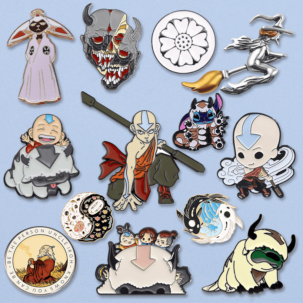 Avatar Pin Avatar: The Last Airbender, Enamel Pins Character Appa and Aang Badges Brooch Cartoon ...