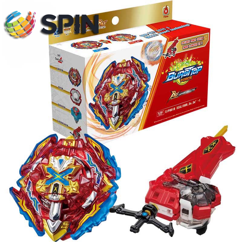 Beyblade B-200 Xiphoid Xcalibur with Launcher Box Set Beyblade Burst ...