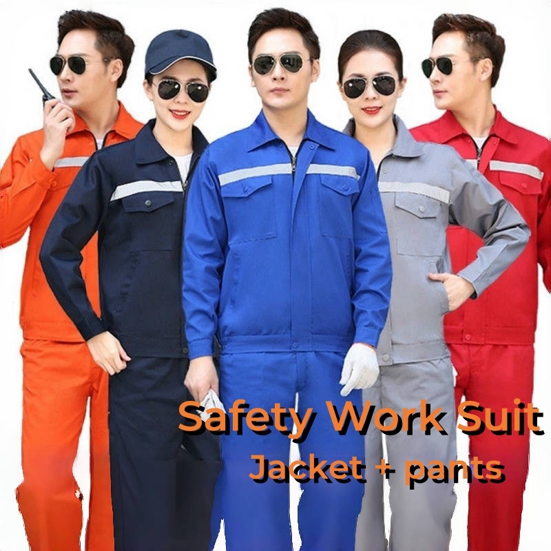 Safety Jacket Workwear 1 Set With Reflector Working Clothes for Men ...