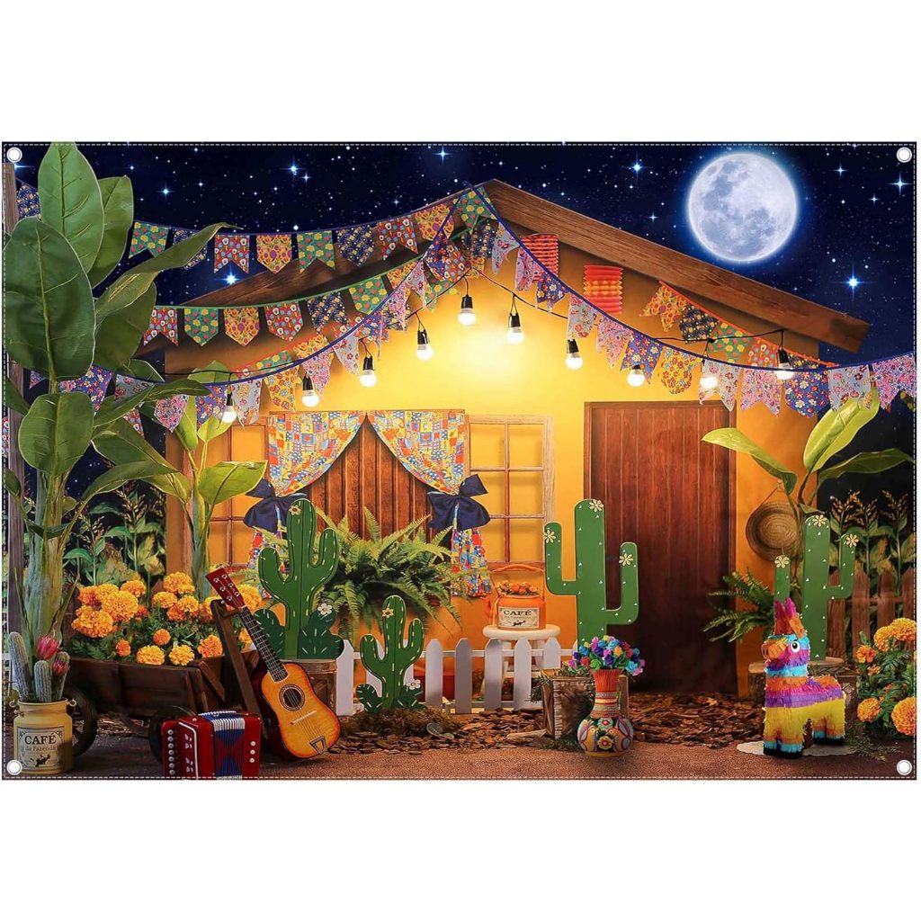 7x5ft Mexican Photography Backdrop Mexico Fiesta Backdrop for Kids ...
