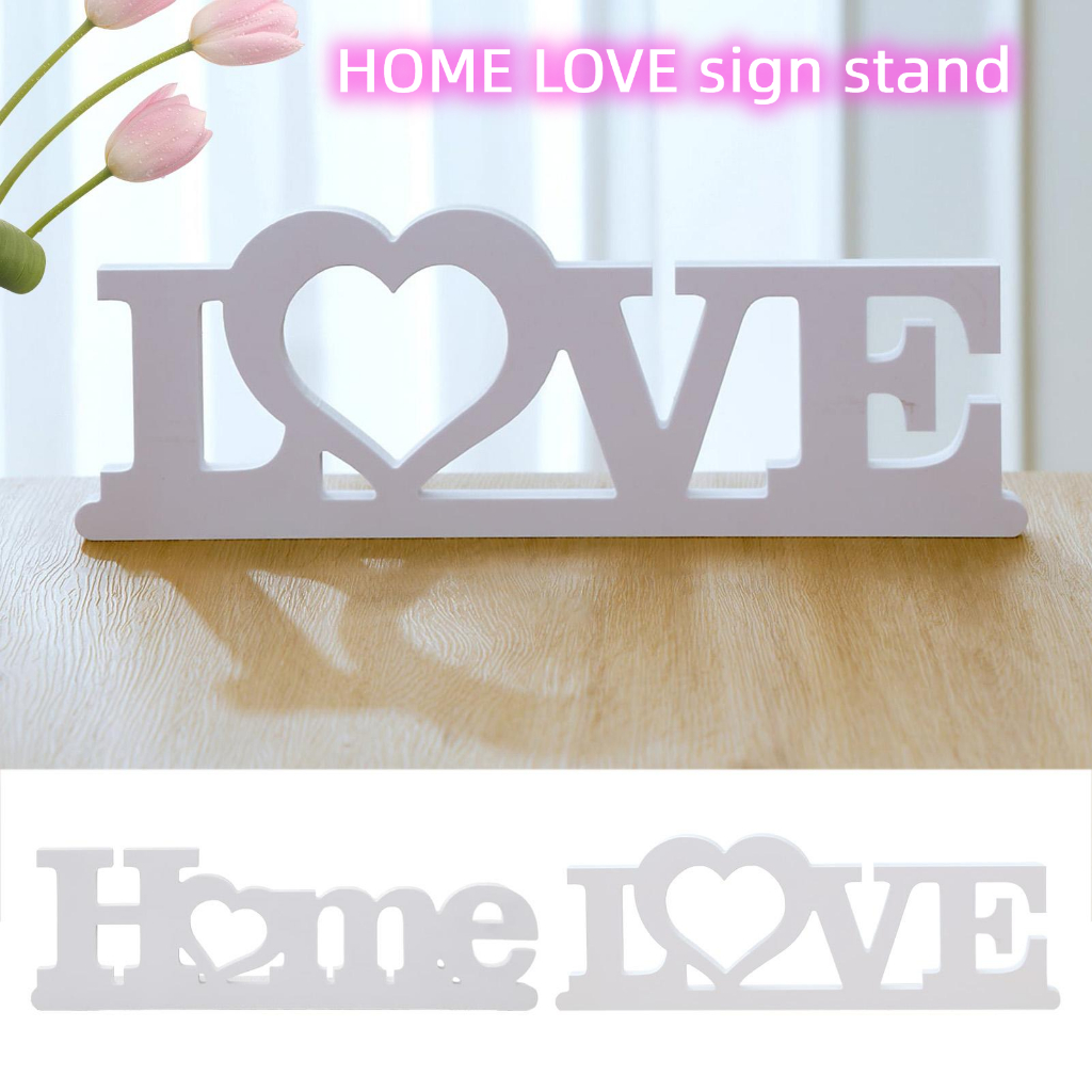 Love Signs Decor PVC Letters Word Sign Decorative Table Sign Word Art ...