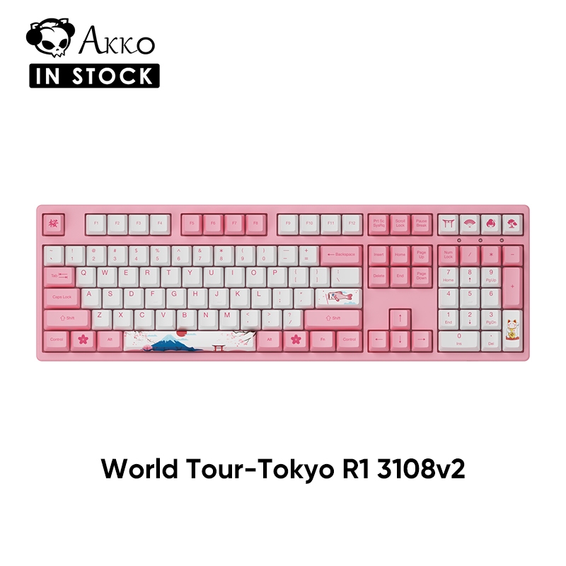 Akko World Tour-Tokyo R1 3108v2 Wired Mechanical Keyboard, Dye-Sub ...