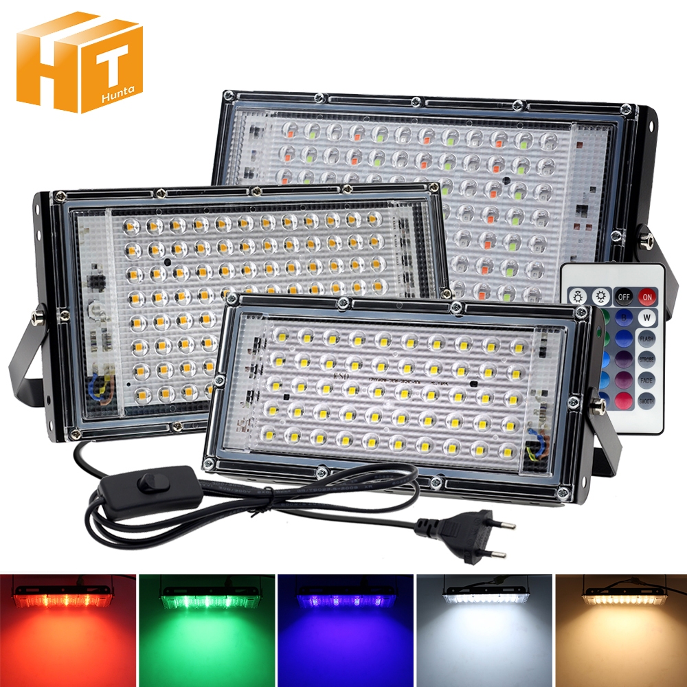 LED RGB Floodlight Waterproof Spotlights Ultra bright LED Outdoor ...