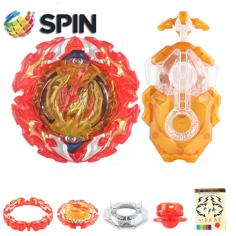 Beyblade B-191 02 Prominence Phoenix with B-184 LR Custom Launcher Set ...