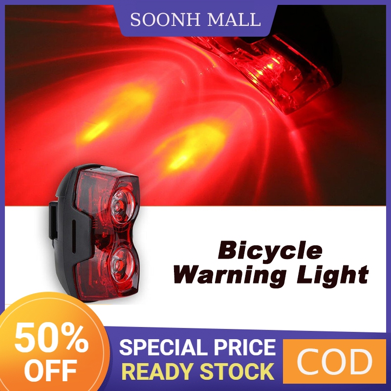 Cycling Bicycle Bike Safe Rear Tail Flashing Back Light Warning Lamp ...