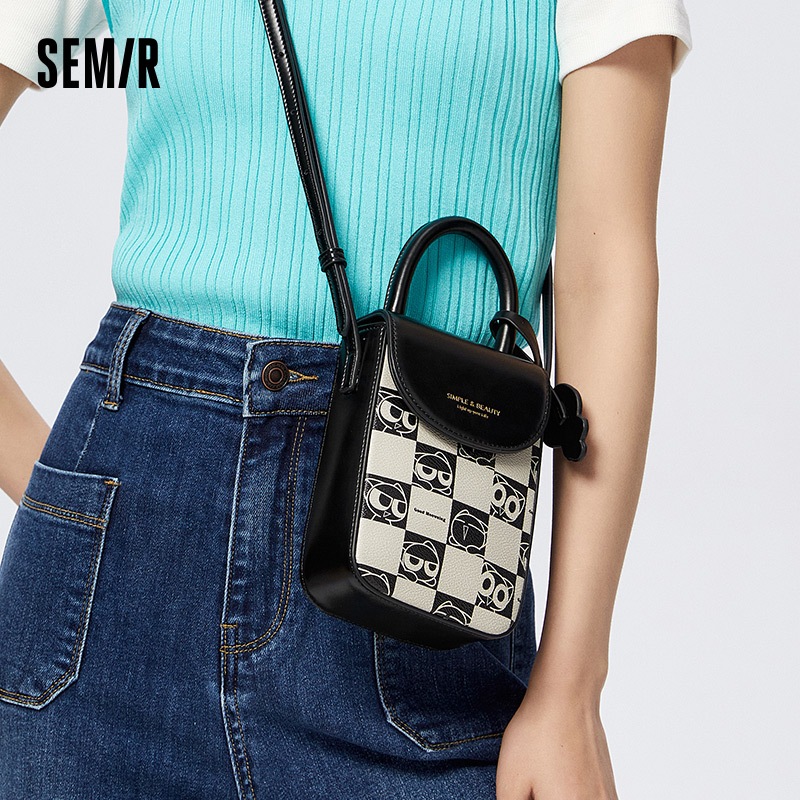 Semir Messenger Bag Female Luo Xiaohei Joint Waist Bag Niche Design ...