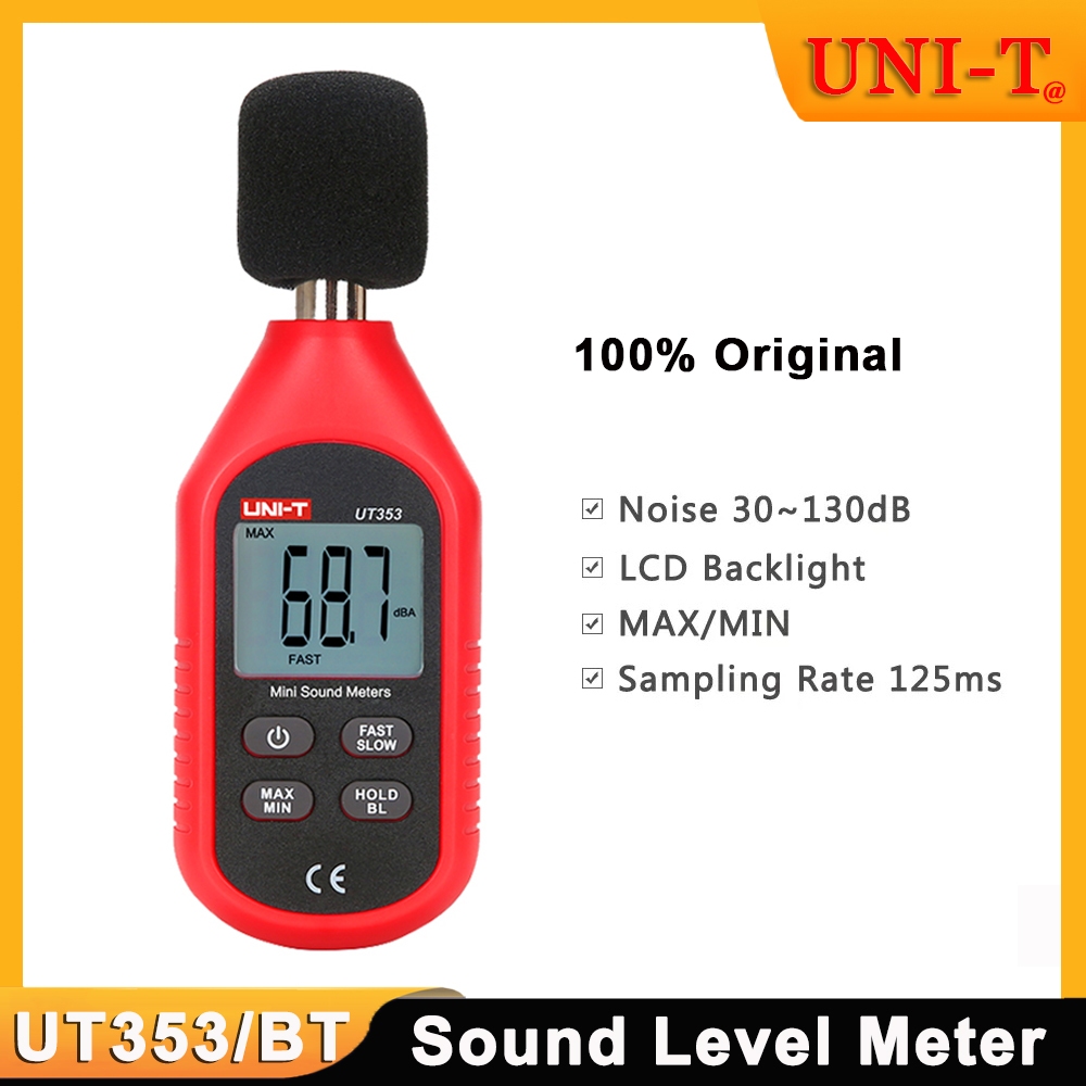 UNI-T UT353 Digital Noise Measuring Instrument db Meter 30~130dB Mini ...
