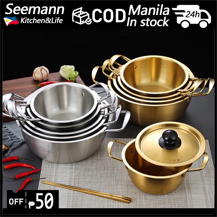 Seemann Korean Pot Ramen Pot Instant Noodle Pot Stainless Steel with ...