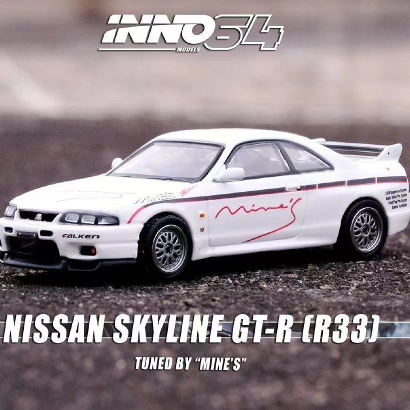 Inno 1: 64 Car Model Nissan Nissan Skyline R33 MINES Version Alloy Car ...