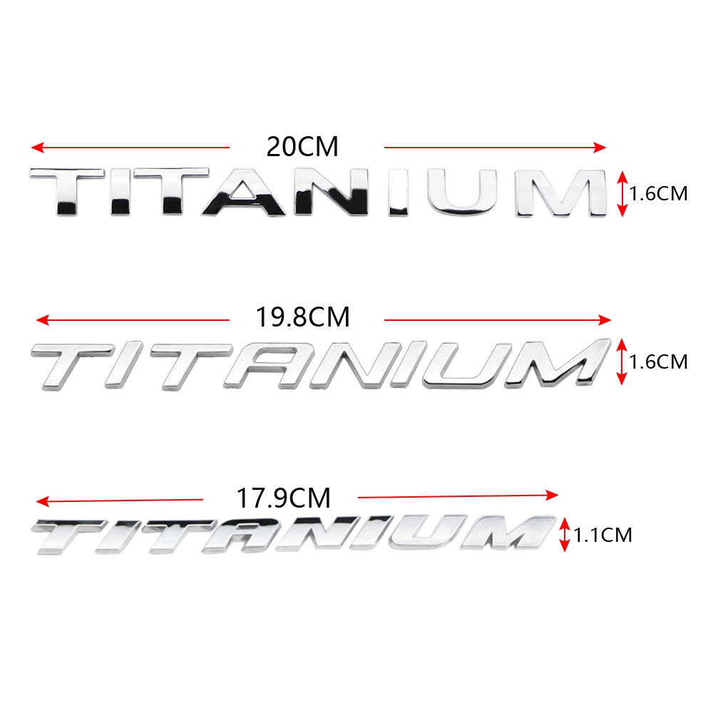 Car Titanium Emblem Sticker for Ford Ecosport Everest Ranger Accessory ...