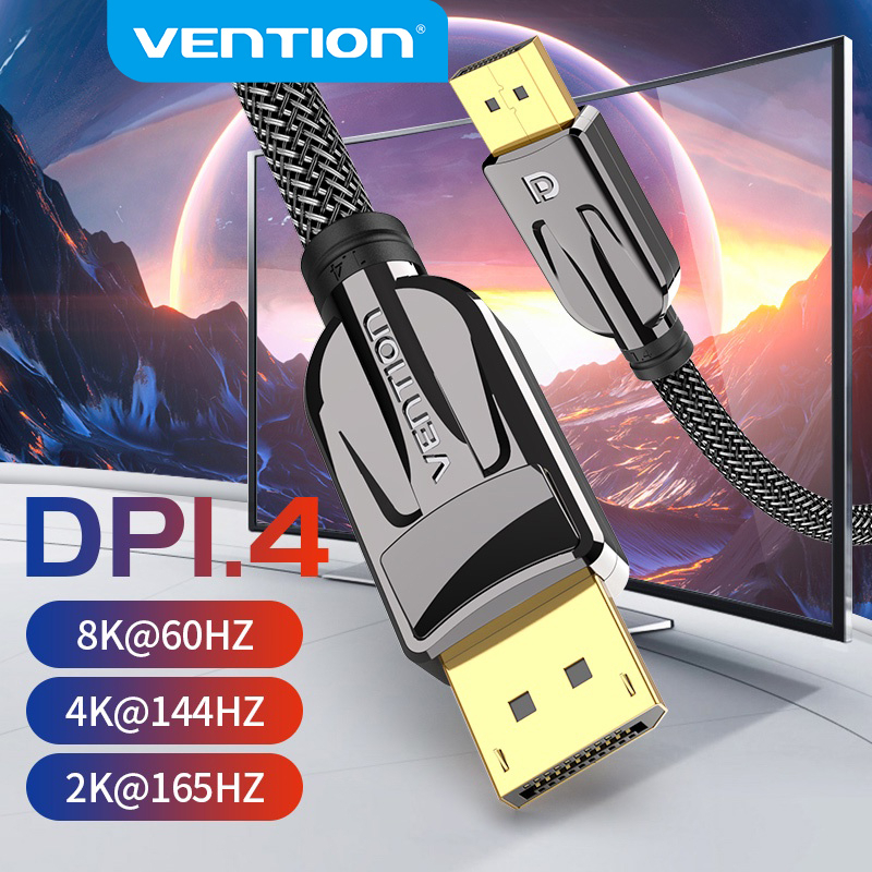Vention DP 1.4 Cable 8K Ultra HD Resolution 1080P 240Hz DP Gaming Male ...