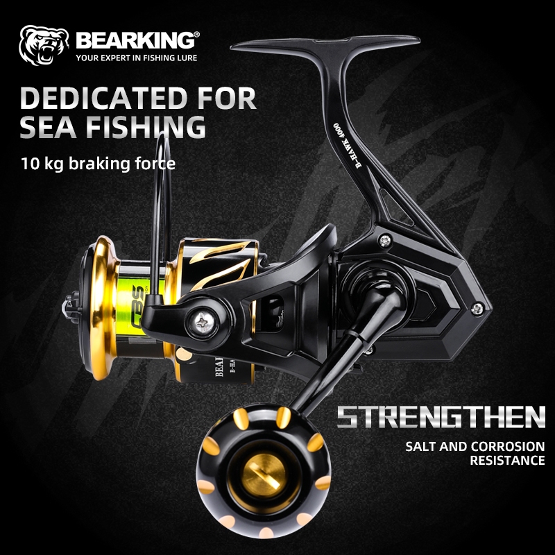 Bearking New Saltwater Fishing Reel B-Hawk 3000-6000 5+1BB Bearings Max ...