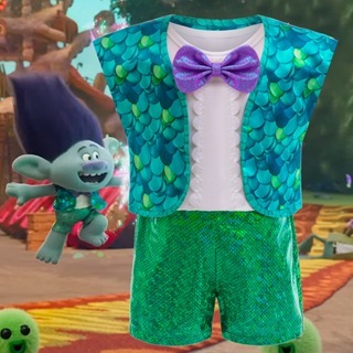 1-6 Years Boys Clothing Suits Trolls 3 Branch Cosplay Costume Trolls ...