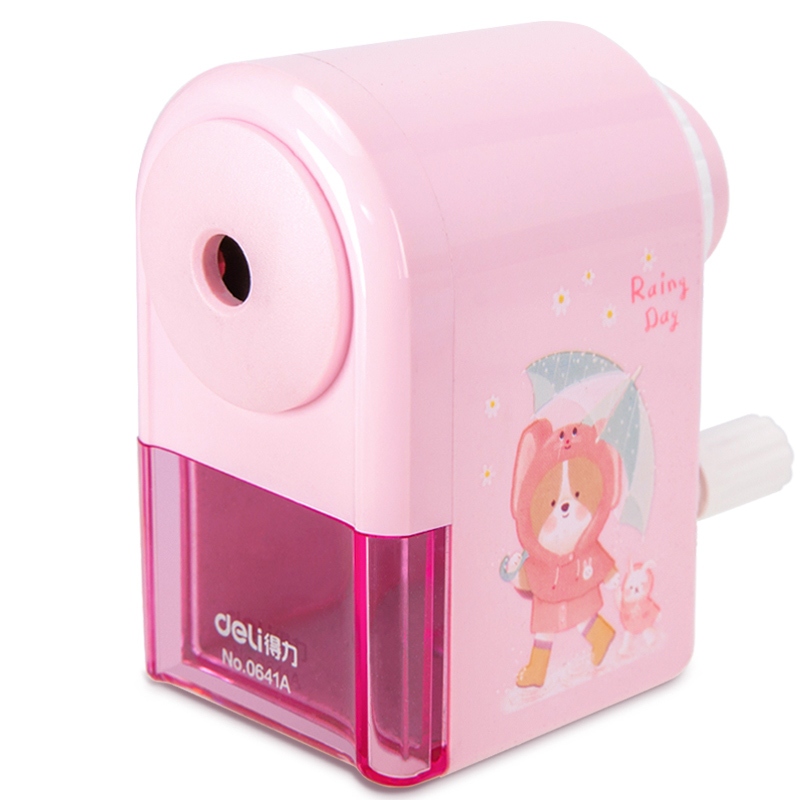 Deli E0616B Rotary Pencil Sharpener Hand Crank Manual Mechanical Pencil ...