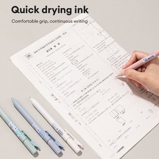 Deli Ballpen SA170 Press Self-locking Gel Pen 0.5mmST Head (Black ...