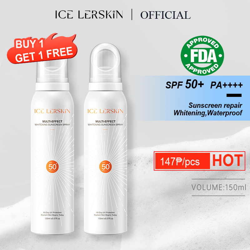 【FDA Approved】【Buy 1 Take 1】 ICE LERSKIN Sunscreen Spray Multi-Effect ...