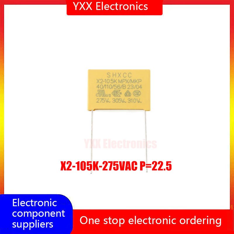 Original X2-105K-275VAC P=22.5 MPX/MKP X2 safety capacitor 1uF ± 10% ...