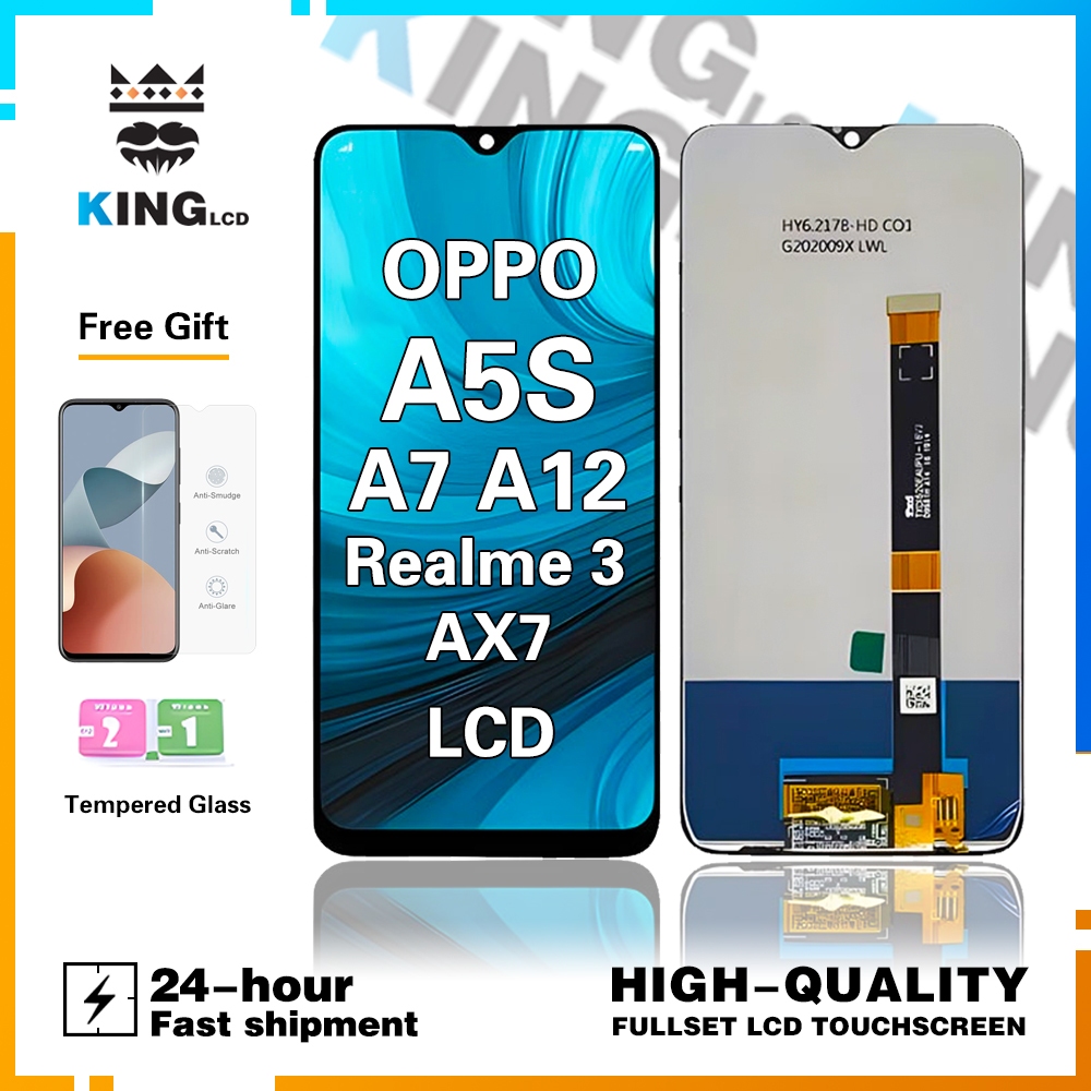 For OPPO A5S A7 A12 Realme 3 Realme 3i AX7 LCD Digital Touch Screen ...