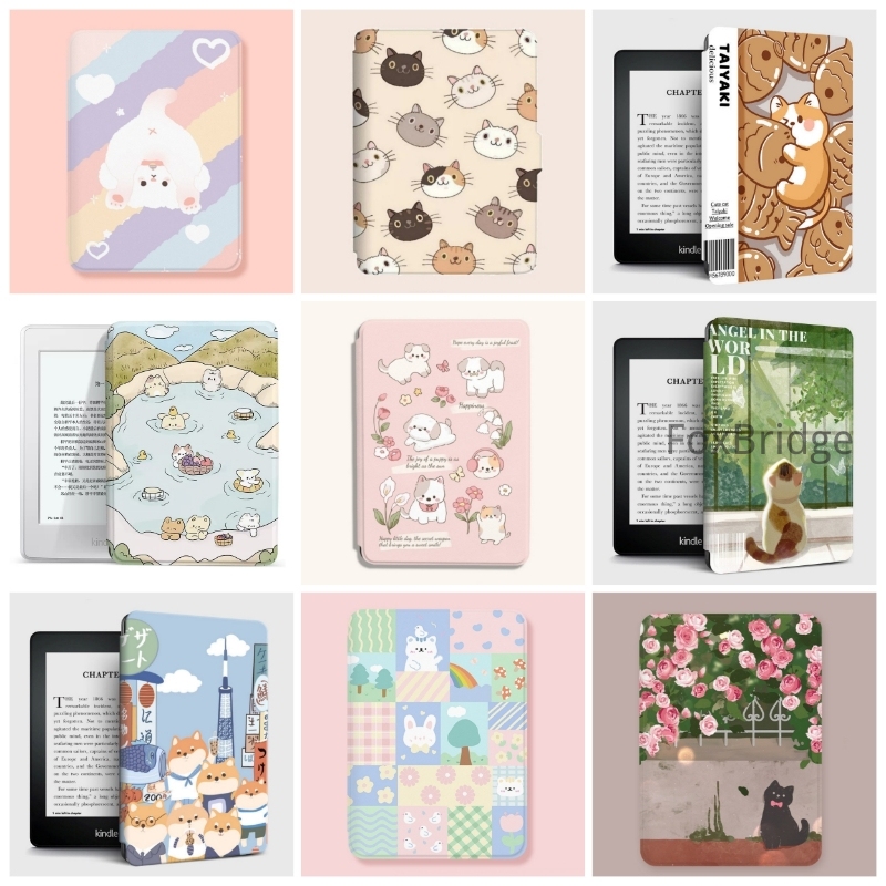 Cute Cat Kindle Case 2024 Kindle 11th (6in) 2021 Paperwhite 5 (6.8in ...