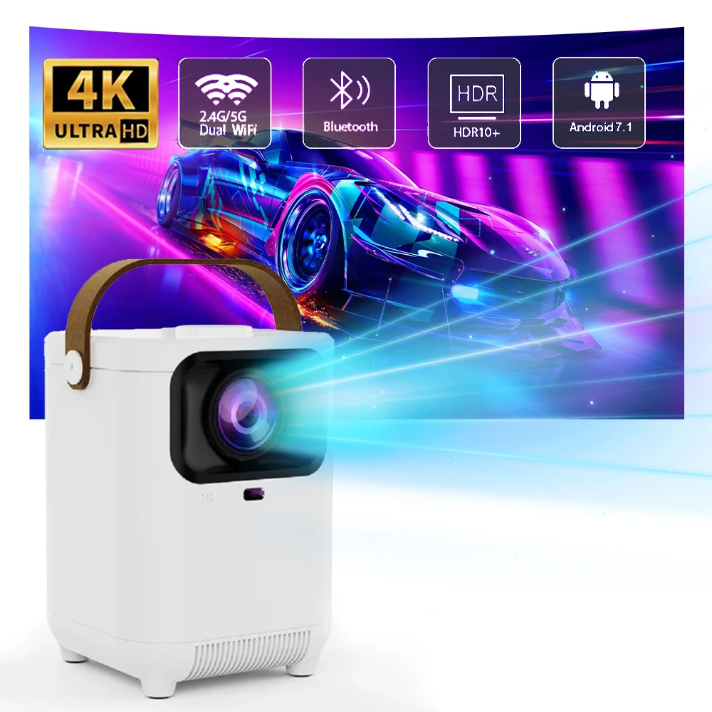 E350 Mini 4K HD LED Projector Android 11.0 Dual Band WIFI 6.0 BT5.0 ...