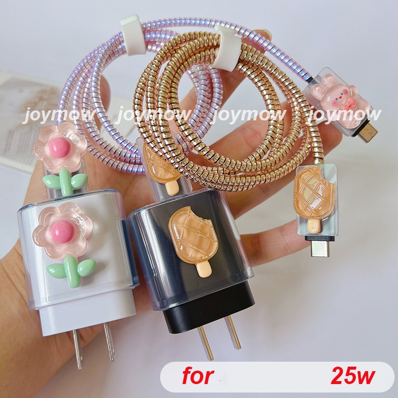 25W Charger Protector Soft Tpu Breathable Charger Case Anti-breaking ...