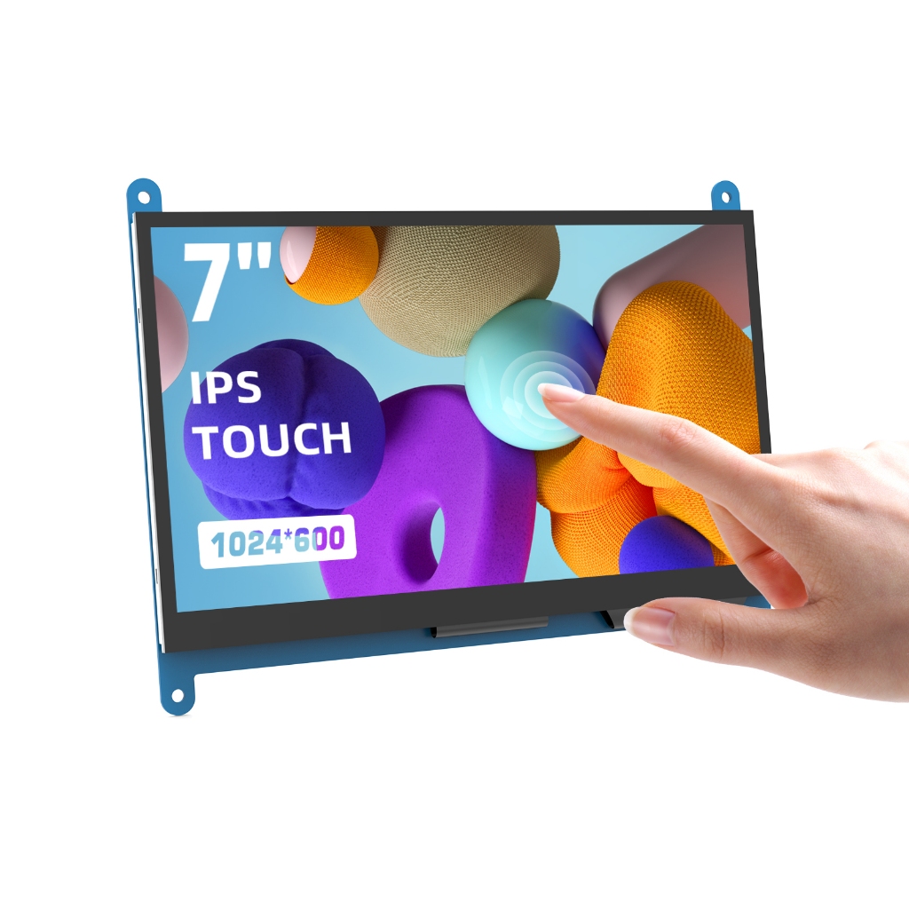 EYOYO 7 inch RasPi Screen 1024x600 IPS 5-Points Capacitive Touchscreen ...