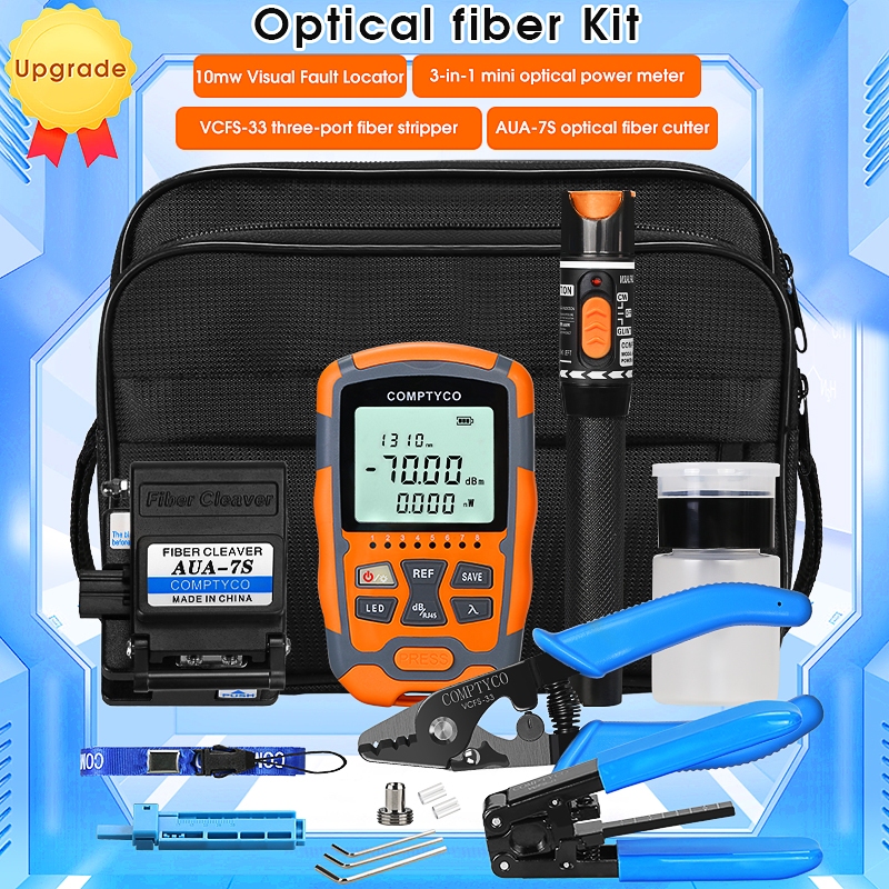 COMPTYCO G4 TYPE Fiber Optic Tool Set Optical Power Meter 10km Visual ...