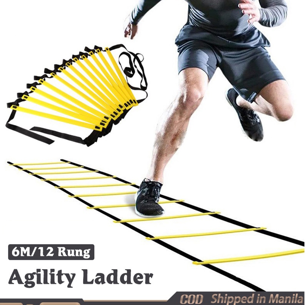 Agility Ladder Speed Ladder 6m/12Rung Soccer Basketball Fitness ...