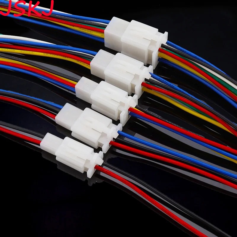 1set 2.8mm 2/3/4/6/9 pin Automotive Quick connection Electrical wire connector Male Female cable ...