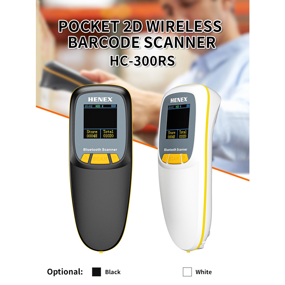 Mini Wireless Barcode Scanner Bluetooth 3-in-1 Portable Barcode Reader ...