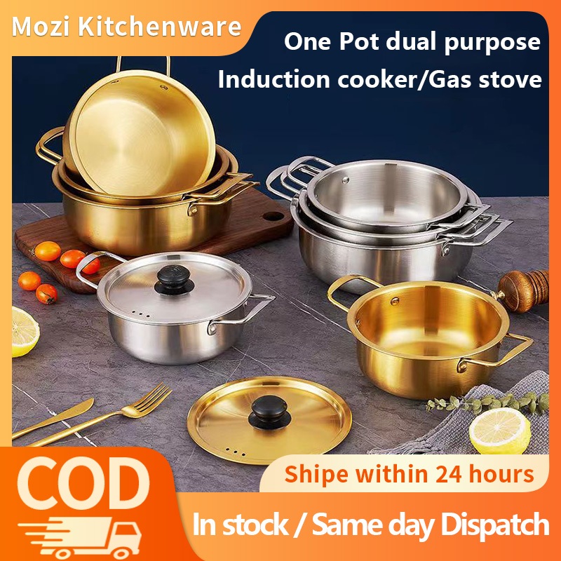 24cm Dual-purpose Induction cooker, gas cooker Korean Pot Ramen Pot ...