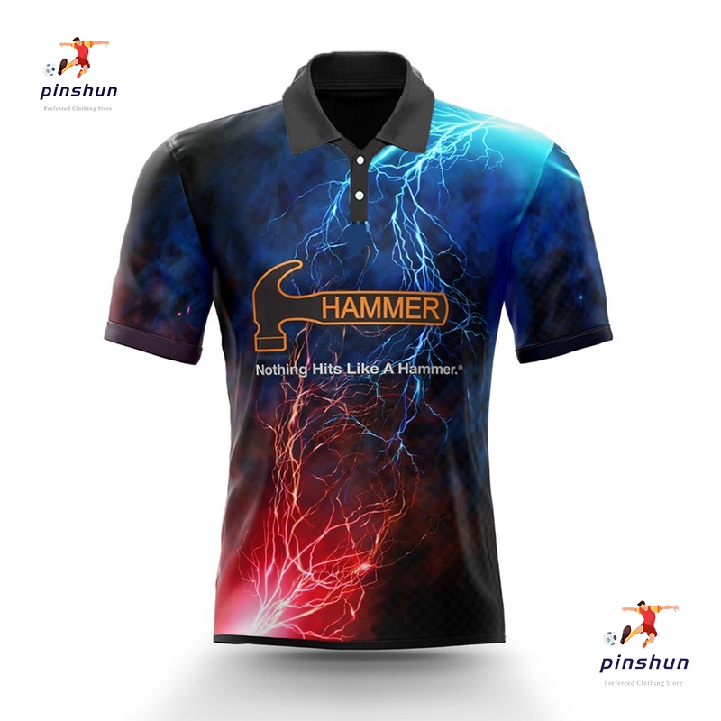 Electrified HAMMER Bowling POLO Shirt Jersey | Shopee Philippines