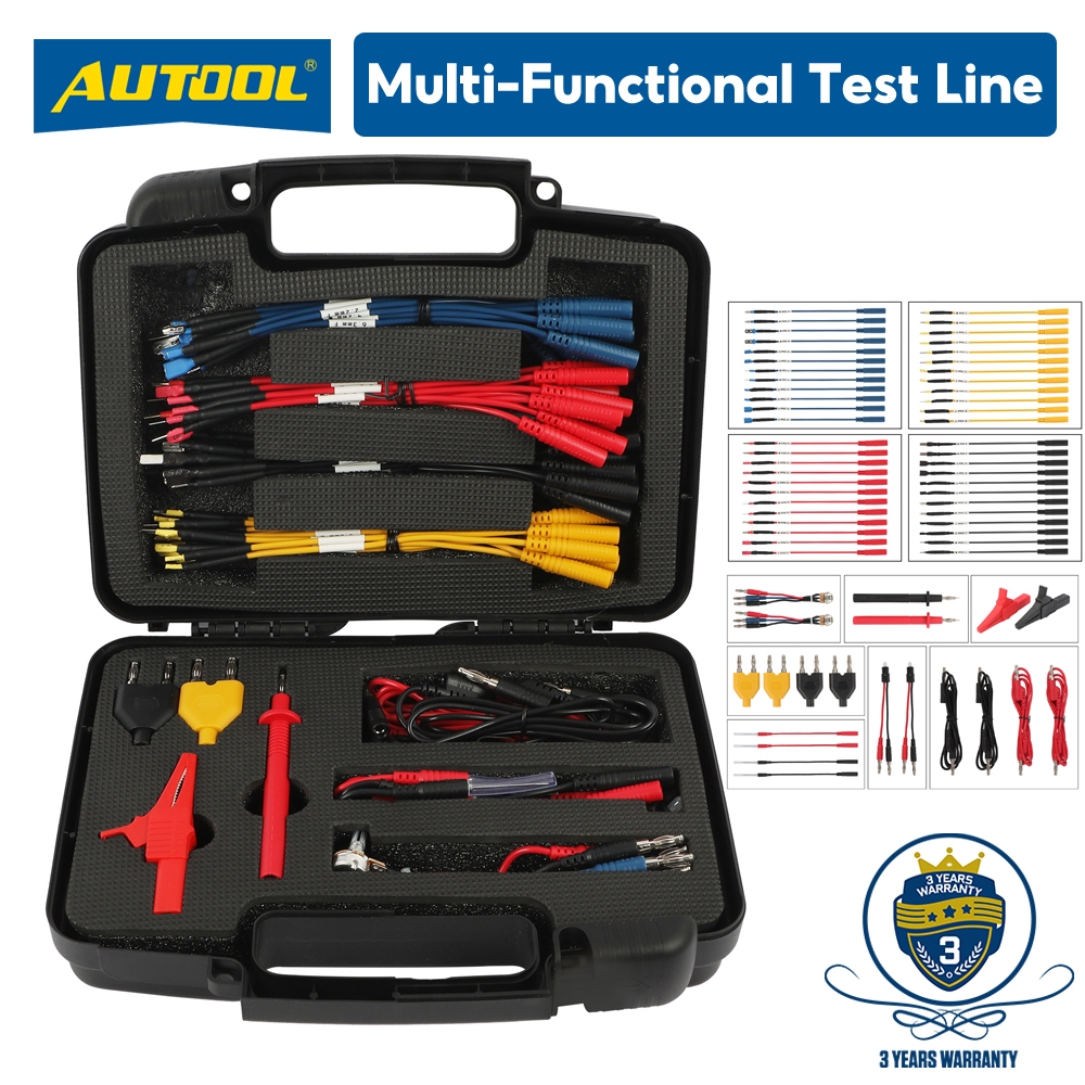 AUTOOL 68PCS Multimeter Test Lead Banana Plug Test Leads Universal ...