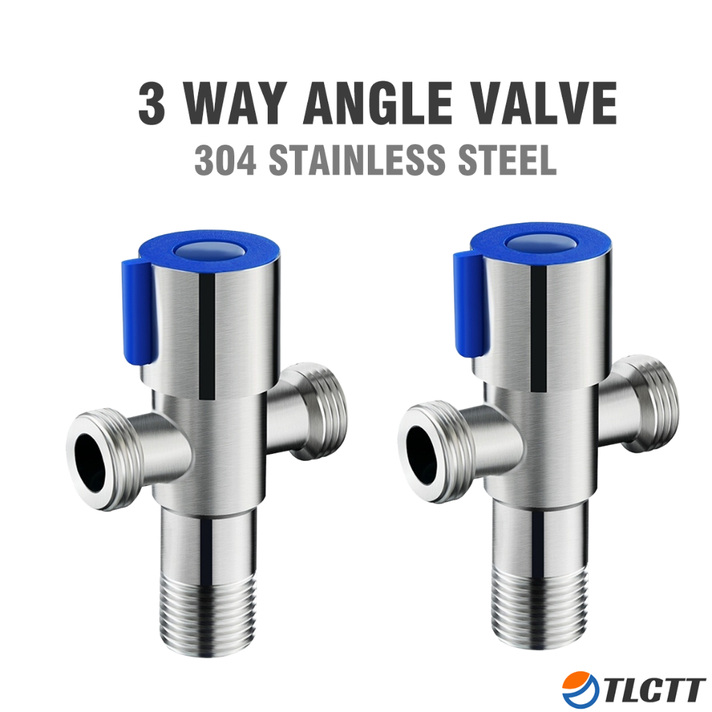 SUS 304 Stainless Steel Three -way corner valve Heavy Duty Angle Valve ...