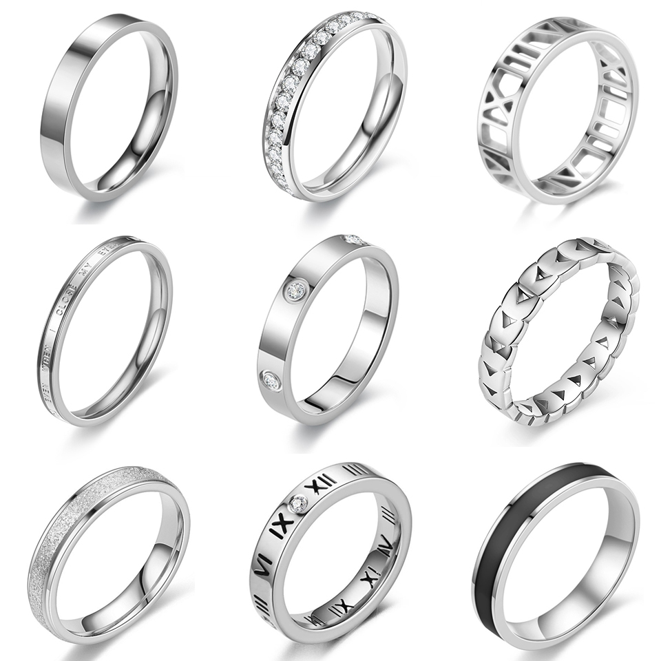 Korean Simple Fashion Titanium Steel Ring Unisex | Shopee Philippines