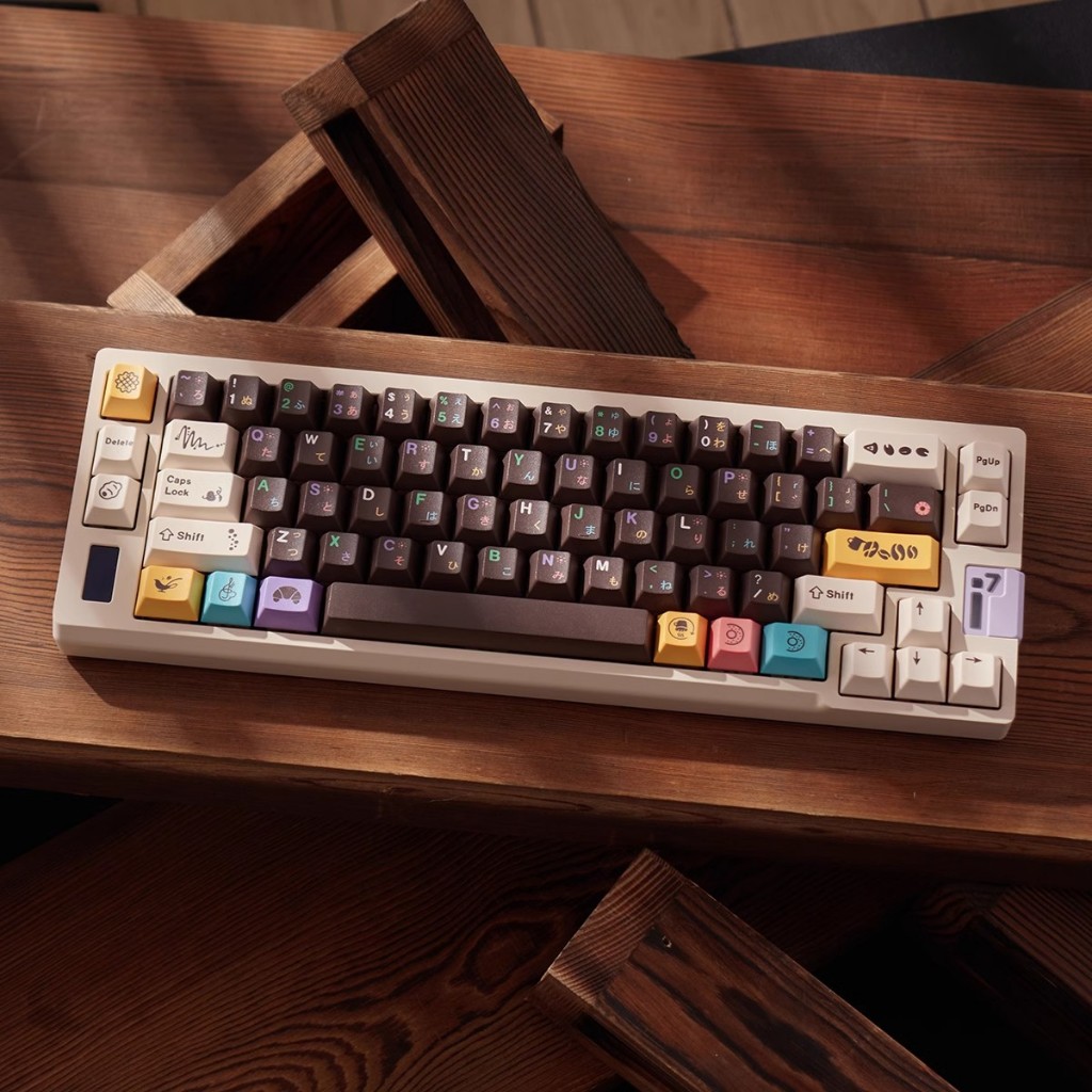 Afternoon tea donuts keycaps cherry profile Five Side DYE SUB PBT ...