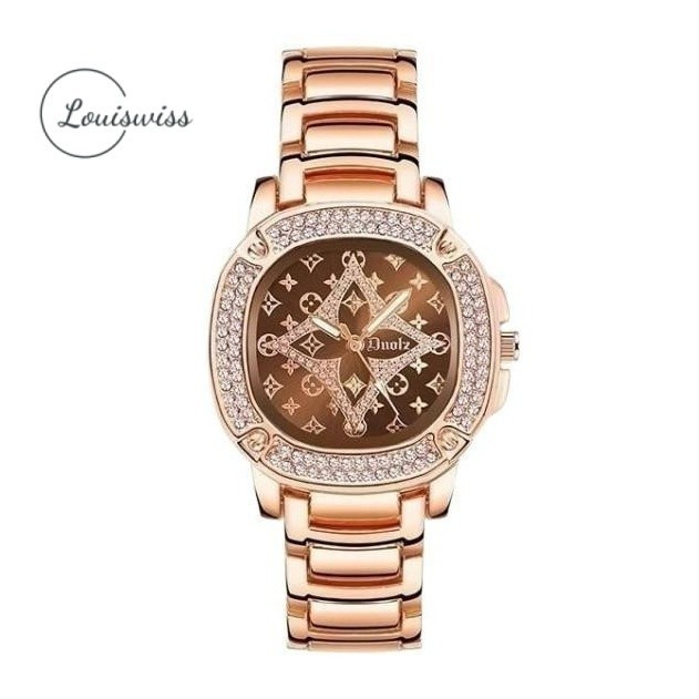Louiswiss Ladies Watch for Woman Wrist Watch Fashion Square Rose Gold ...