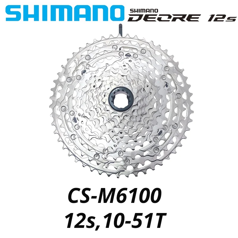 SHIMANO Deore M6100 Cassette 12 Speed Mountain Bike Flywheel 12V Variable 12Speed Flying 12S 10 ...