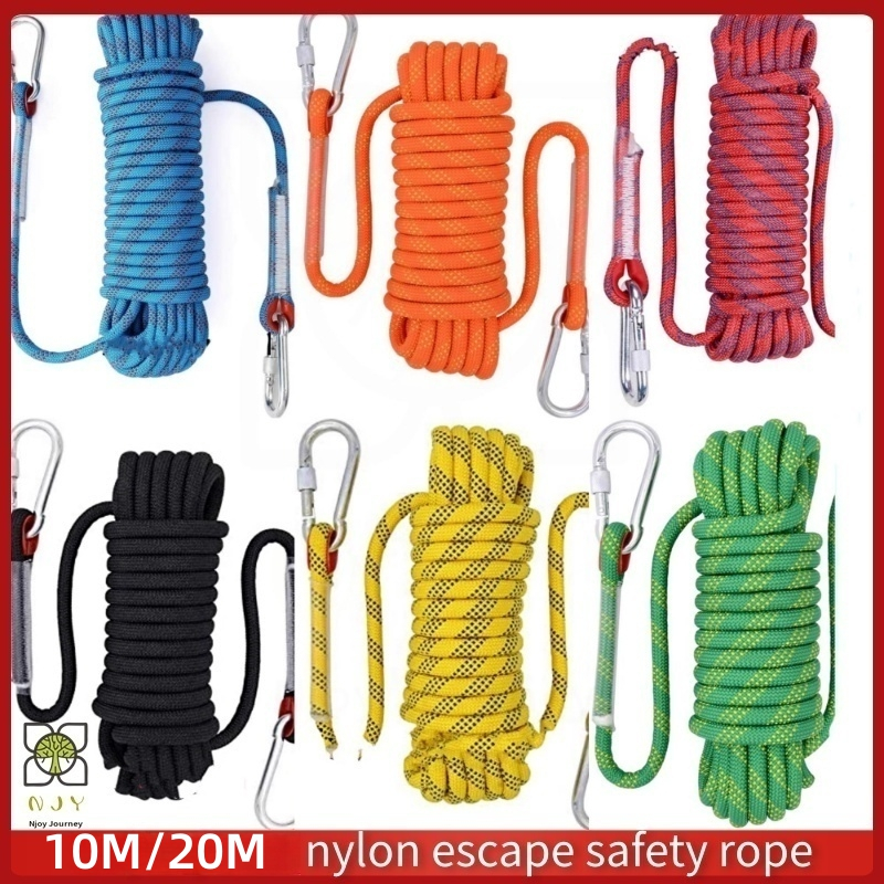 【Fast Shipping】10mm Climbing Rope Safety Rescue Utility Rope Static ...