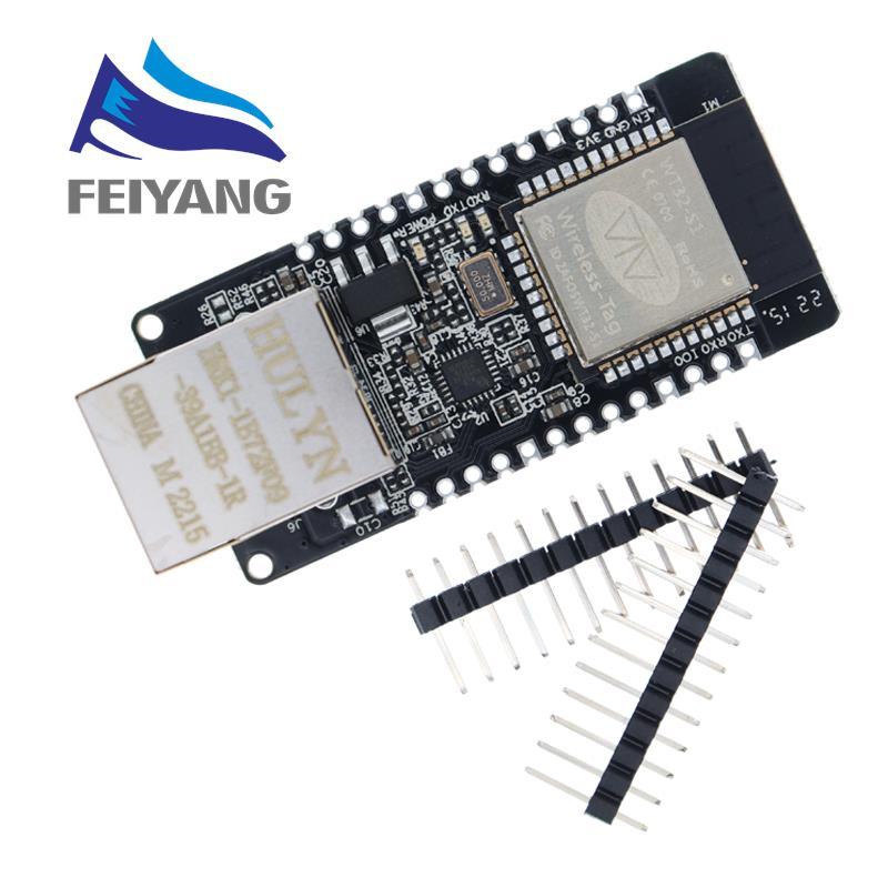 WT32-ETH01 Embedded Serial Port Networking Bluetooth-compatible Ethernet WIFI Combo Gateway MCU ...