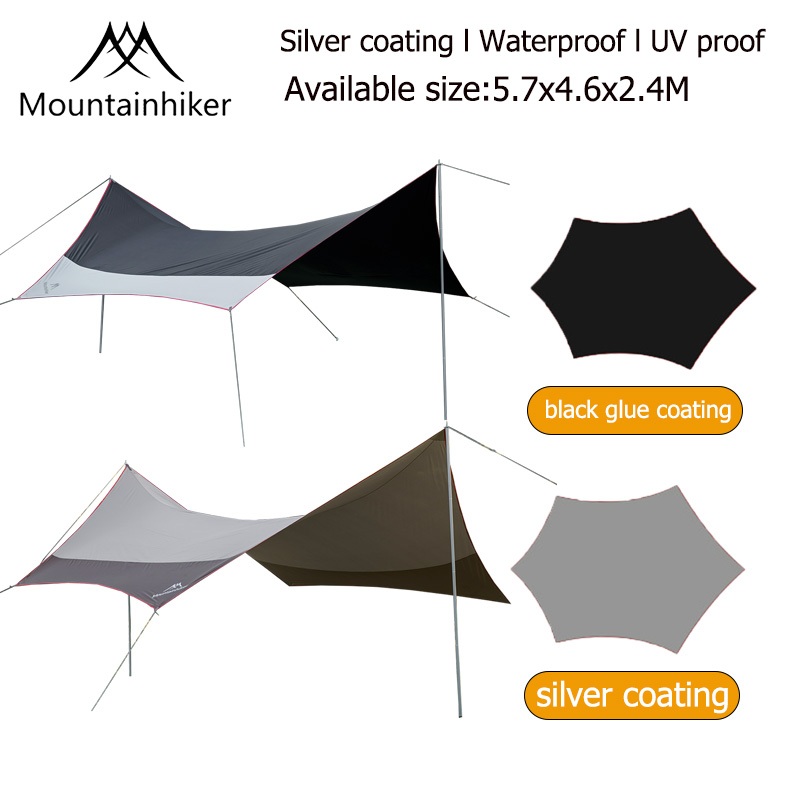 Mountainhiker outdoor camping camping canopy for 15-18 people family PU ...