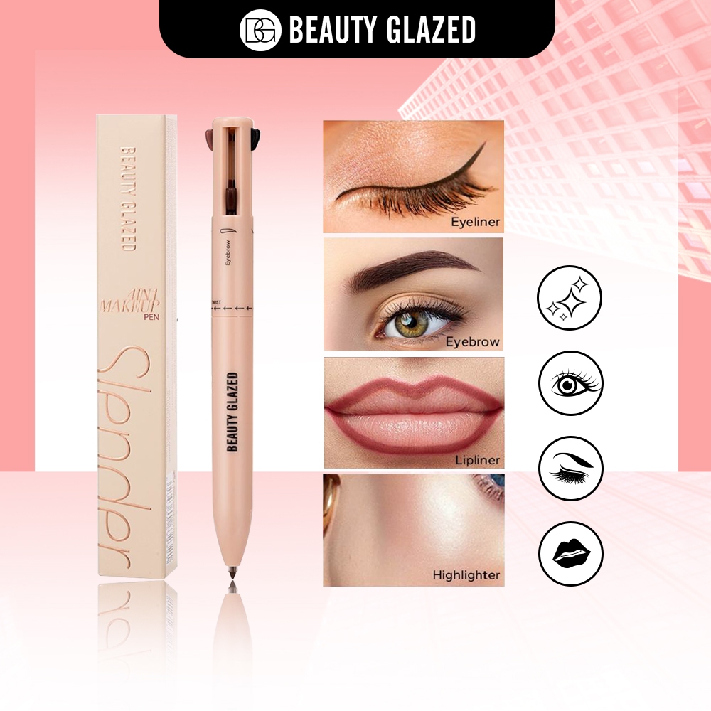 Beauty Glazed 4 In 1 Makeup Pen for Eyeliner Brow Lip Highlighter ...