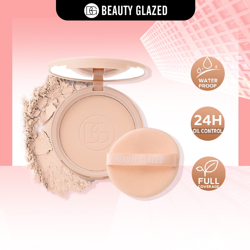 BEAUTY GLAZED Oil Control Matte Face Powder Palette Long Lasting ...