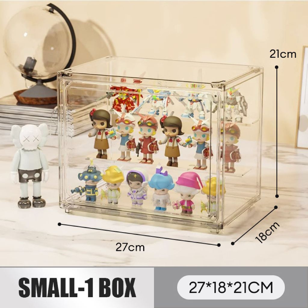 MISN Acrylic Display Case Transparent Boxes Popmart Storage Organizer ...