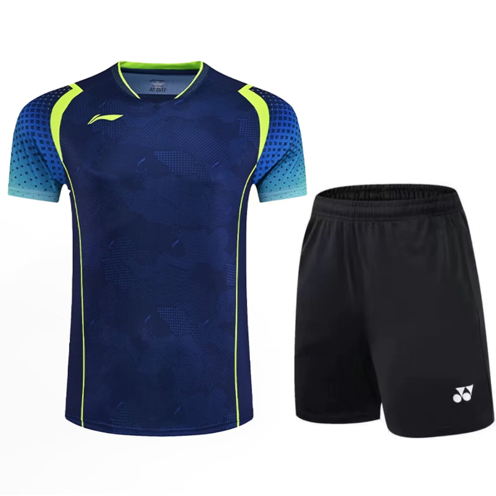 Li Ning's 2024 Summer New Badminton Suit Set with Quick Drying Ice Silk ...