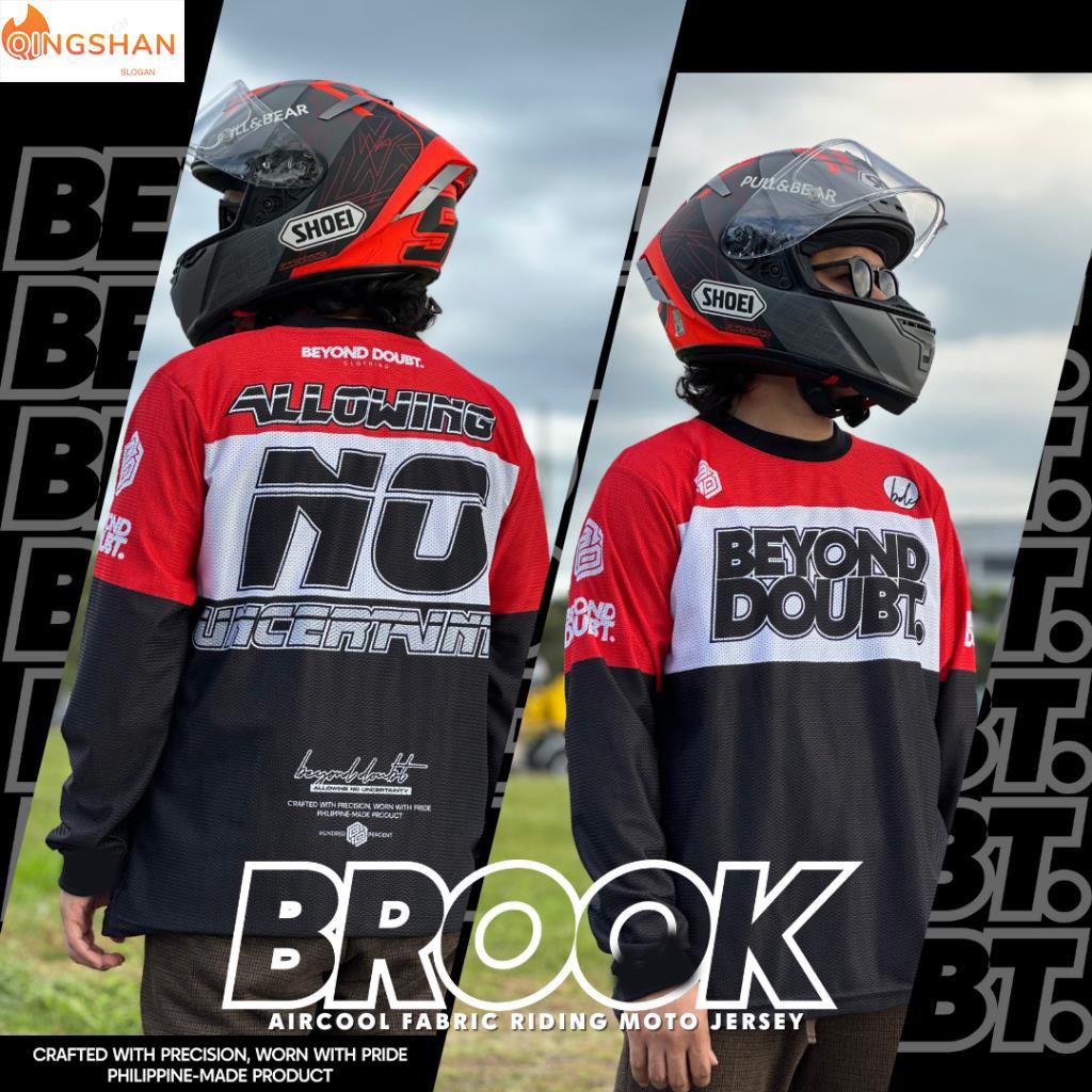 BROOK DESIGN AIR COOL FABRIC RIDING MOTO JERSEY | Shopee Philippines