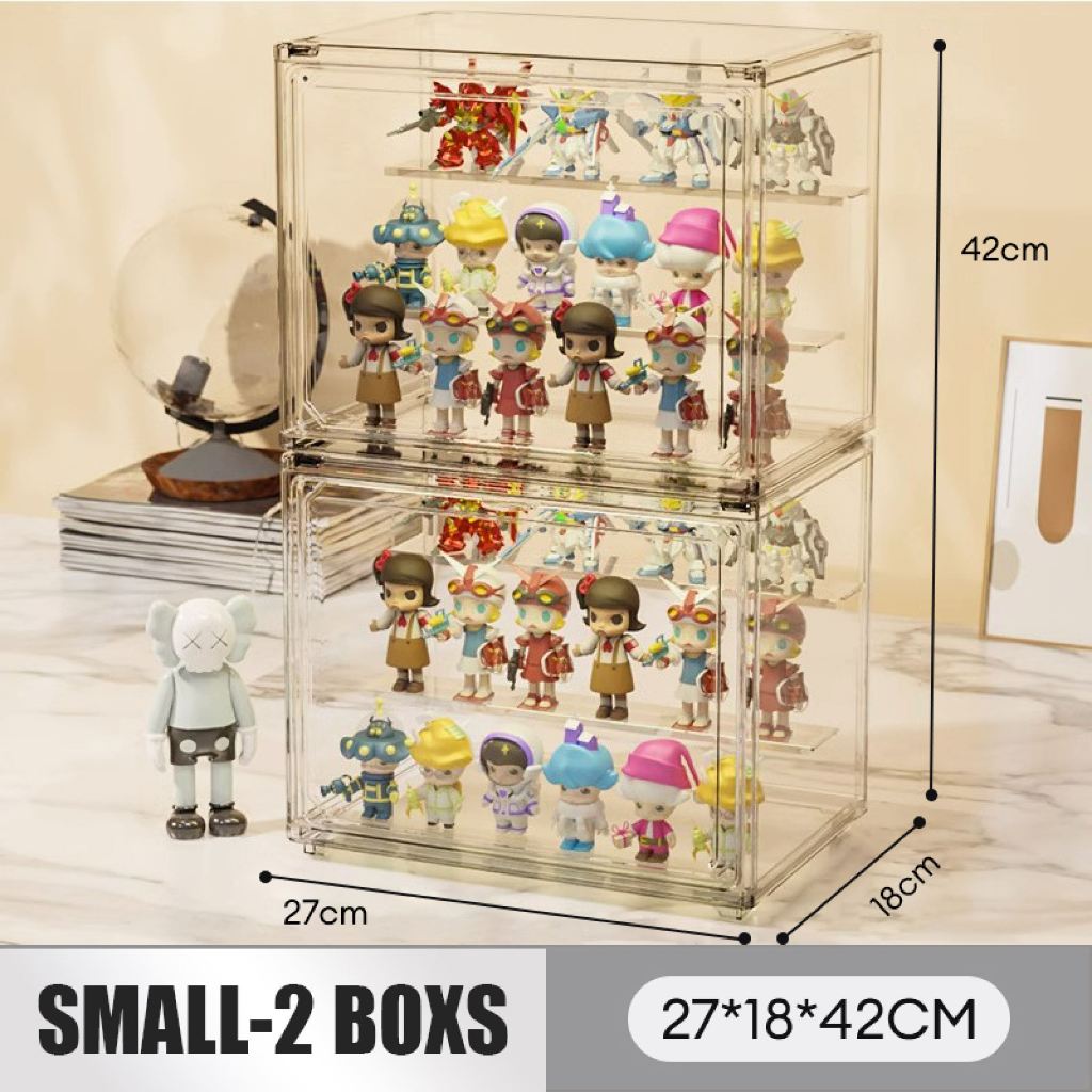 MISN Acrylic Display Case Transparent Boxes Popmart Storage Organizer ...