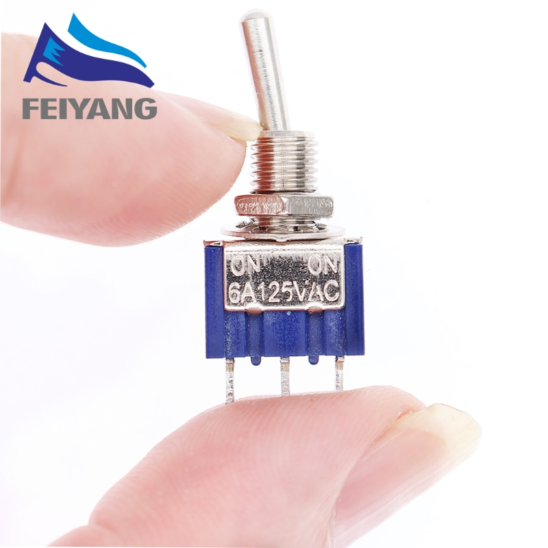 5pcs Miniature Toggle Switch MTS-102 SPDT 6A 125VAC/3A 250VAC Mini ...