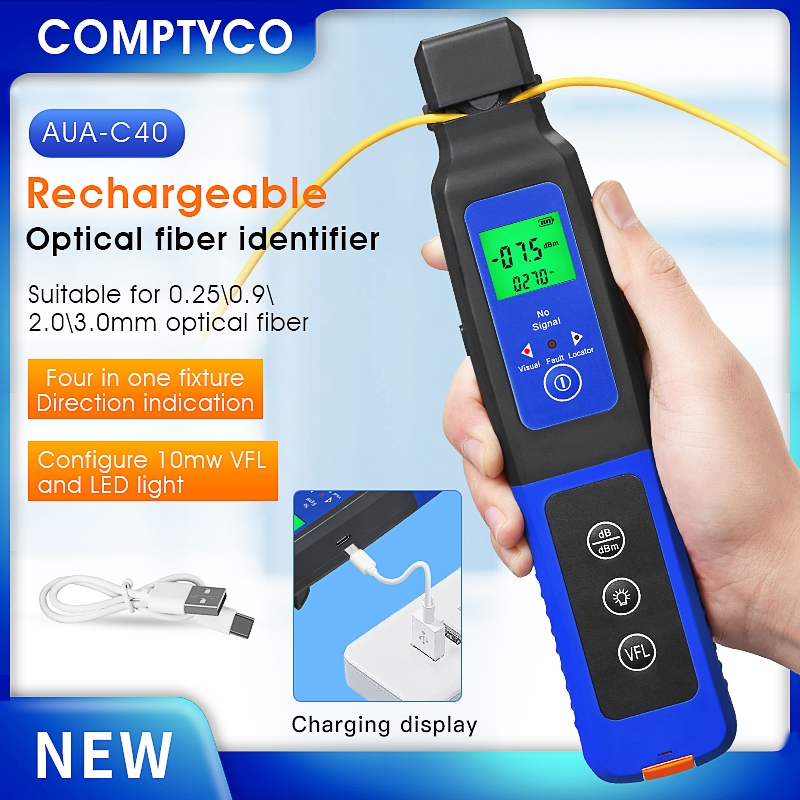 Charging COMPTYCO AUA-C40 optical fiber identifier 800-1700nm optical fiber signal identifier ...