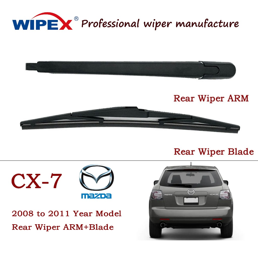 Original Mazda CX7 Rear Wiper Assembly (Set/Arm/Blade/Nut Cover Cap ...